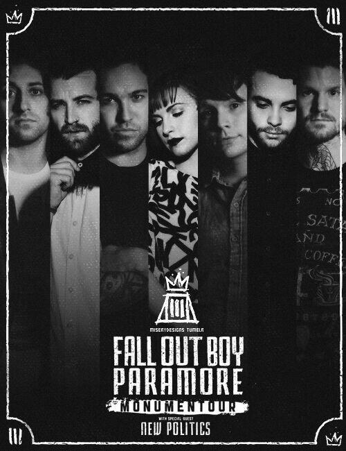 Paramore Monumentour Poster