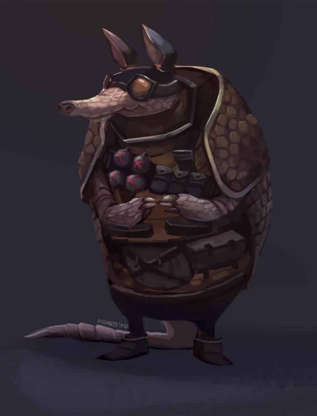 Armadillo Art Three Banded Armadillos Welcome A New Arrival Zoo