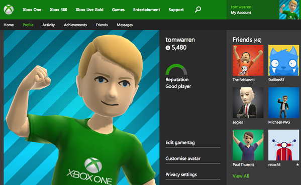 New Xbox.com Profiles are Rolling Out NOW | NeoGAF