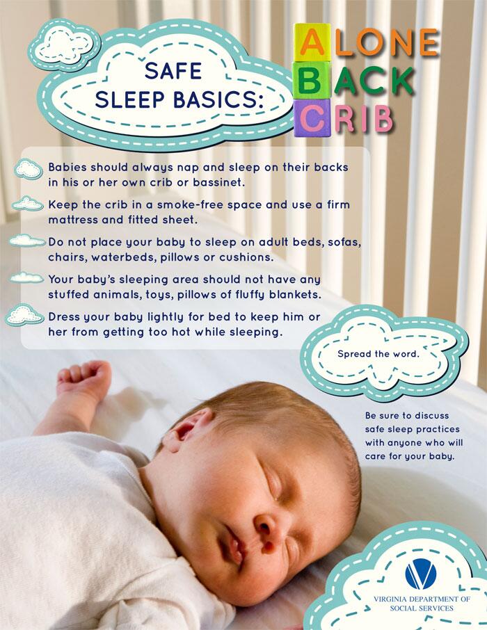 Baby Sleeping On Back In Crib