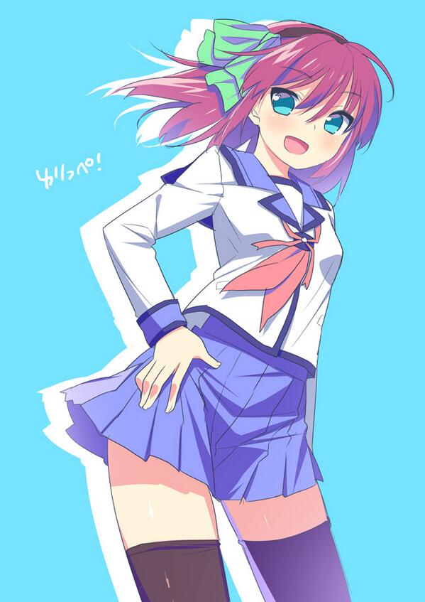 The Big Imageboard Tbib 1girl Angel Beats Green Eyes Hairband
