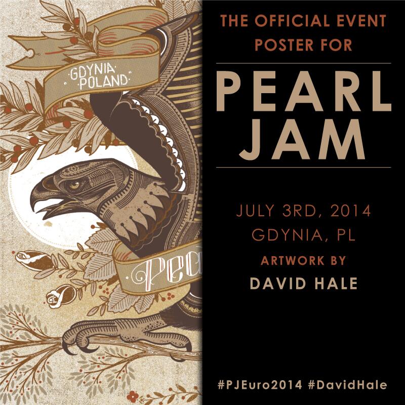 Pearl Jam 2014 European artist edition signed & numbered print sales ...