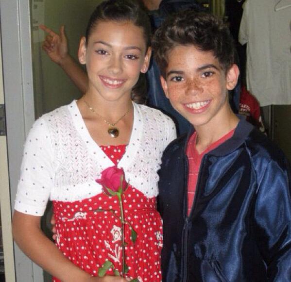 Cameron Boyce Kissing His Girlfriend