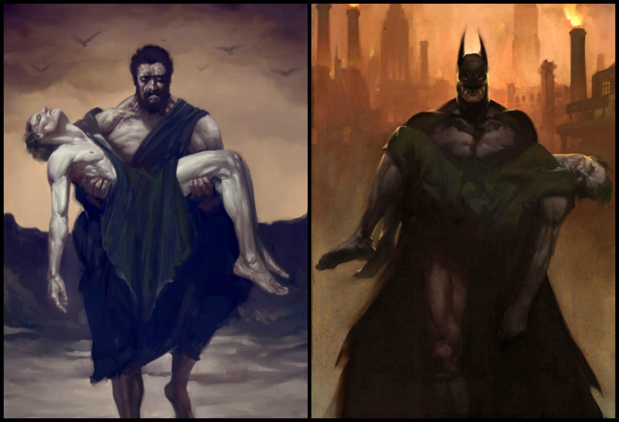 Cain And Abel Painting Arkham City