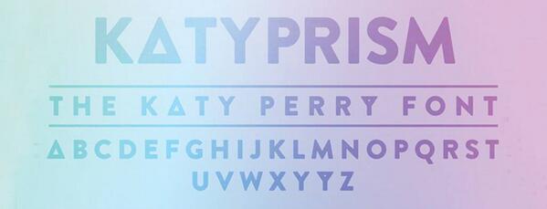 Katy Perry Prism Logo Font