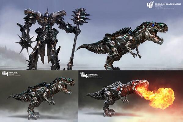Transformers 4 Concept Art Grimlock The Last Knight Mini Dinobots