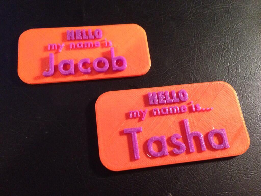 Jacob Name Tag