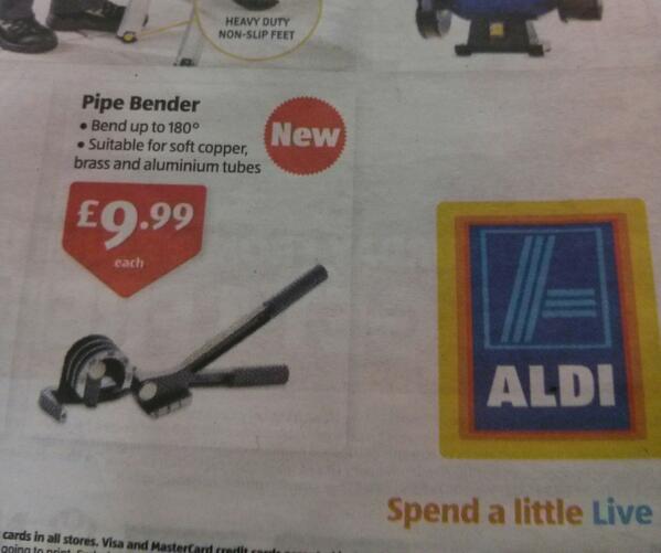 PIPE BENDER de oferta en ALDI - Forocoches
