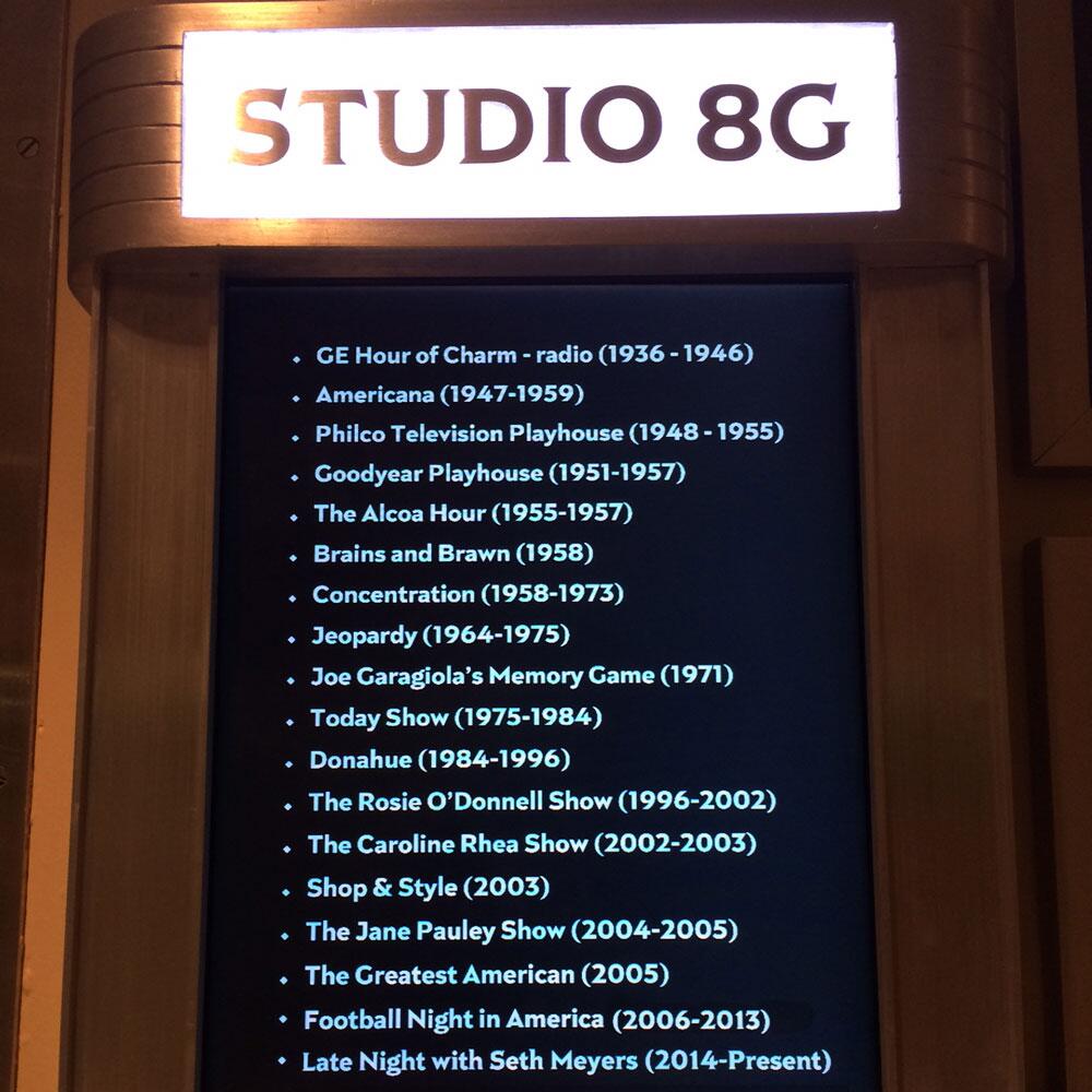 Seth Meyers Late Night Studio