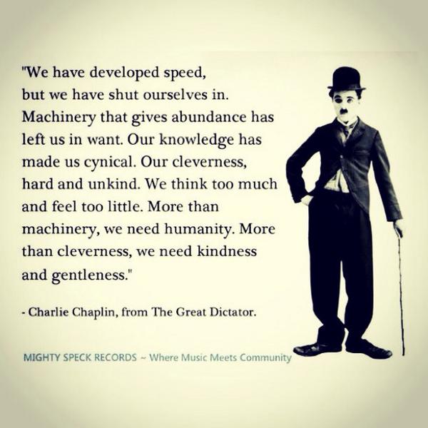 Charlie Chaplin Speech