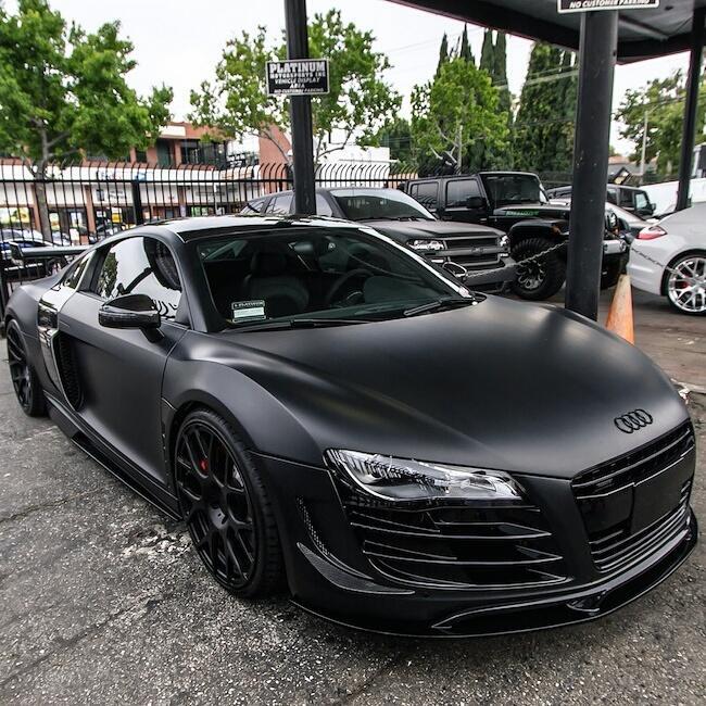 Audi R8 Matte Black Photography