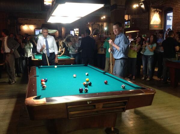 Obama Playing Pool