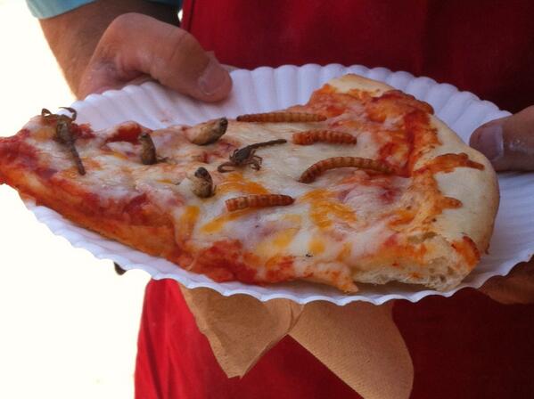 I just ate scorpion, mealworm and cricket pizza | Scoopnest