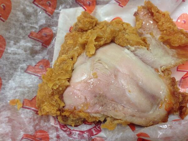 Uncooked Fried Chicken