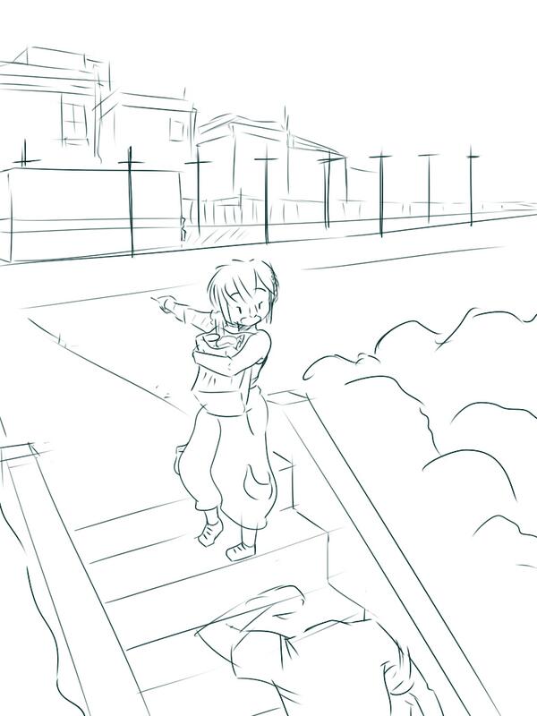 「I gave myself 45 minutes to draw something. Tried to fit ges」SimonBeedの漫画