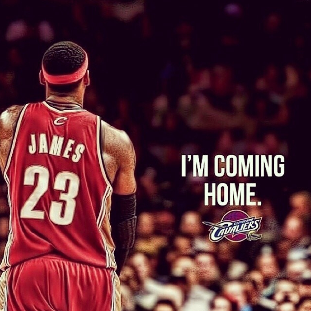 Lebron James Im Coming Home Wallpaper