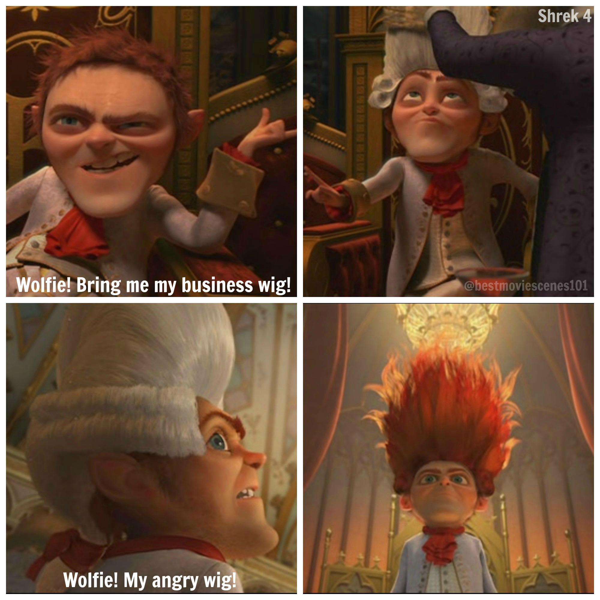 Rumpelstiltskin Shrek Angry Wig