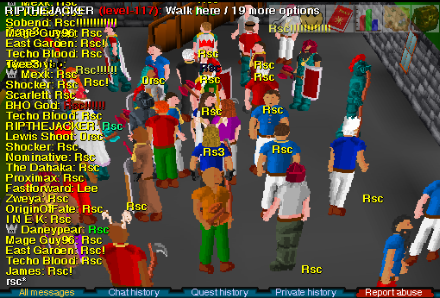 Picture from the drop party in RSC today. Xpost @rsmexk : r/runescape