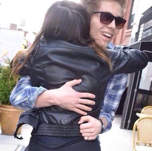 Luke Hemmings Hugging A Fan