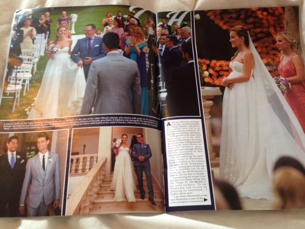 Novak Djokovic Jelena Ristic Wedding Picturess | Lipstick Alley