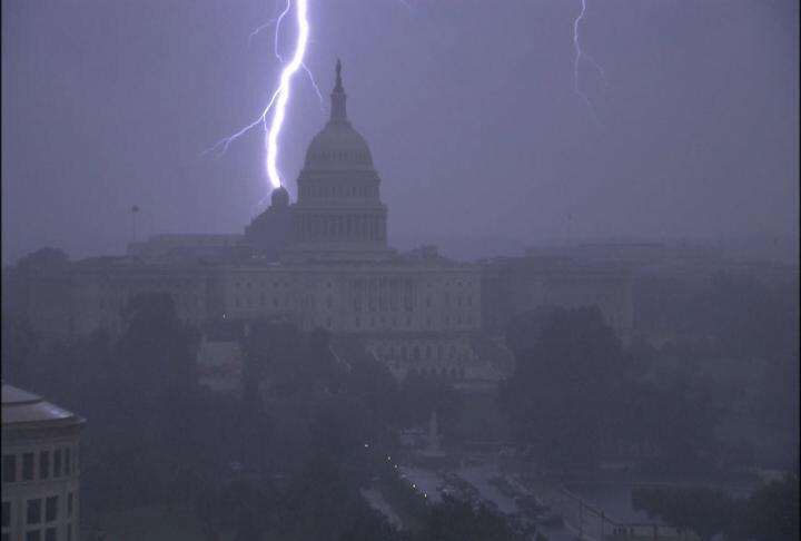 Lightning Over Us Capitol Sen. Murkowski Fires Off A Flare In A Storm