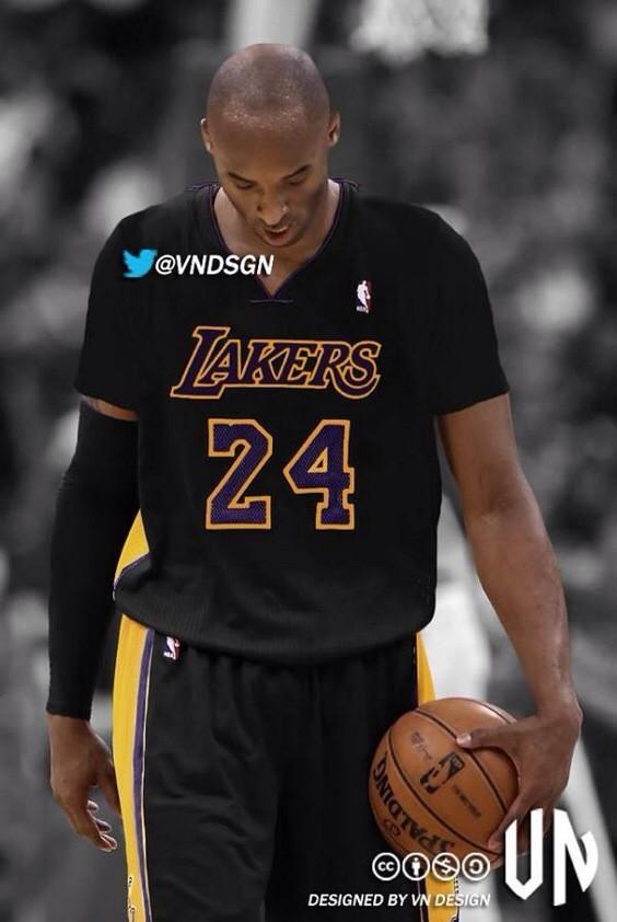 Kobe Bryant Los Angeles Lakers Hollywood Nights Throwback Swingman