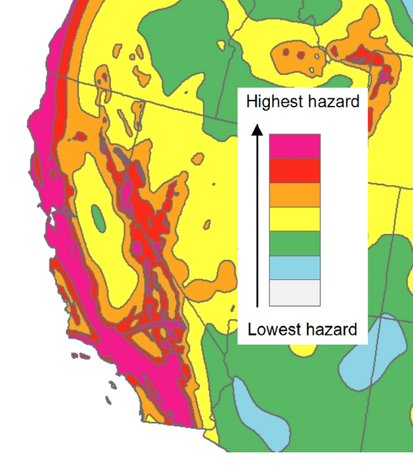 Dramatic new usgs map shows greatest earthquake risk in California ...