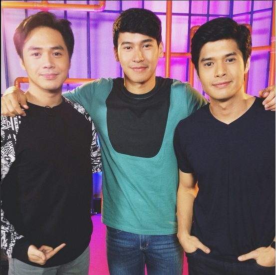 MYX Global on Twitter: "May mga gwapo sa show today! Si VJ @sam_concepcion, si @enchongdee777 ...