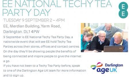 Past event – EE National Techy Tea Party Day, Darlington | What's On Where