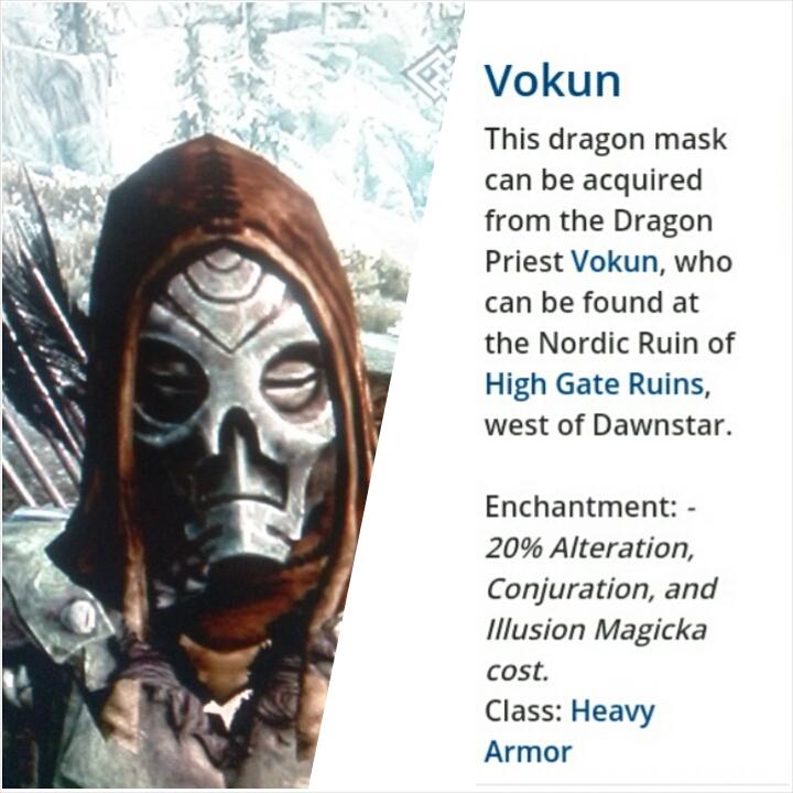 Skyrim Vokun Mask