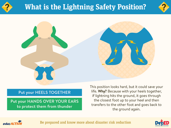 Via @deped_ph: what to do during a thunderstorm? do the lightning ...
