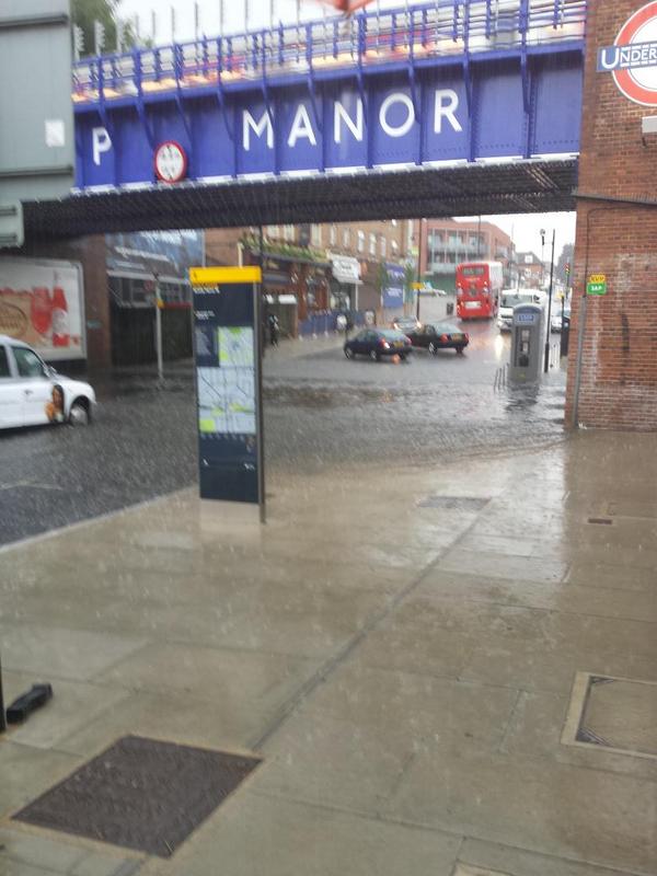 Flash flooding as torrential rain sweeps across London - ITV News