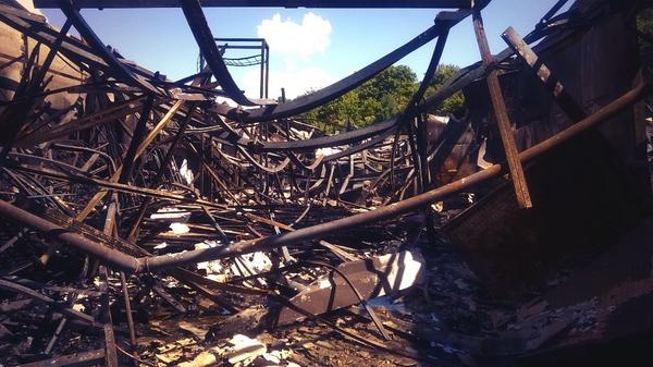 Shocking photo of collapsed roof in aftermath of fire | Central - ITV News