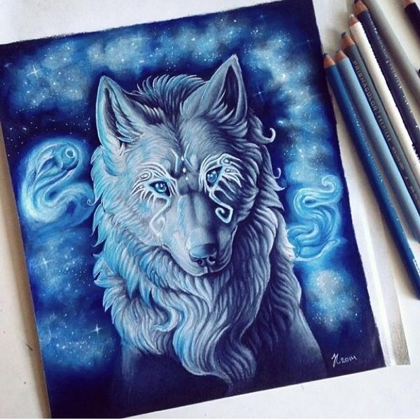 Amazing Drawings Of Wolves
