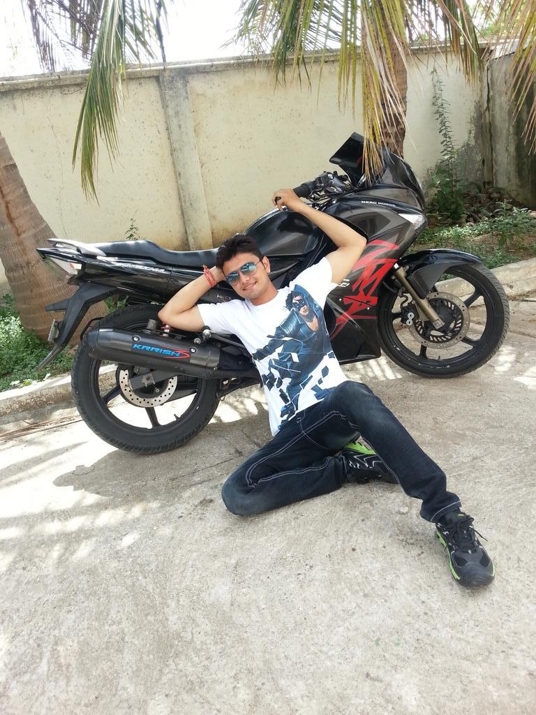 Hrithik Roshan On Hayabusa Bike
