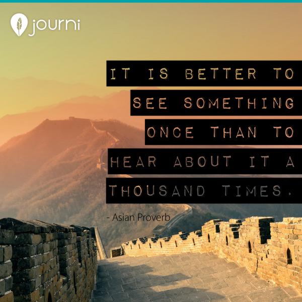 journi on Twitter: "It's better to see something once than hear about it a thousand times. # ...
