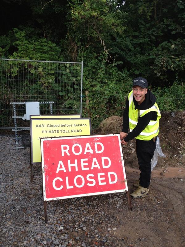 Kelston Toll Road installs new signs | West Country - ITV News