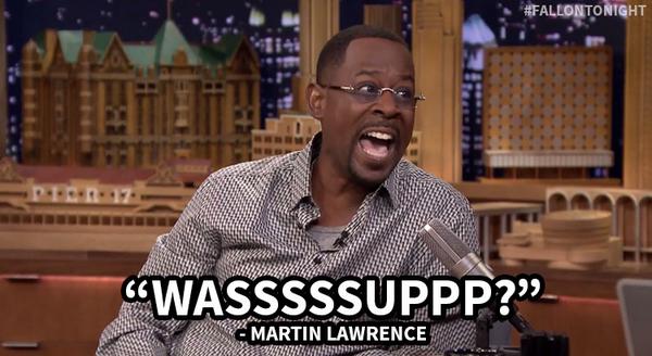 Martin lawrence (@realmartymar) gets "wassup" yelled at him by ...