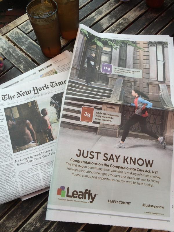 First-Ever Marijuana Ad Appears In The New York Times