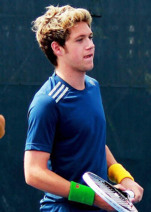 One Direction Playing Tennis