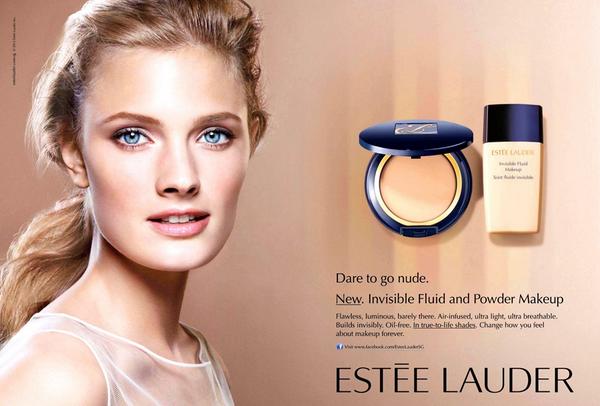 Constance Jablonski Estee Lauder Commercial