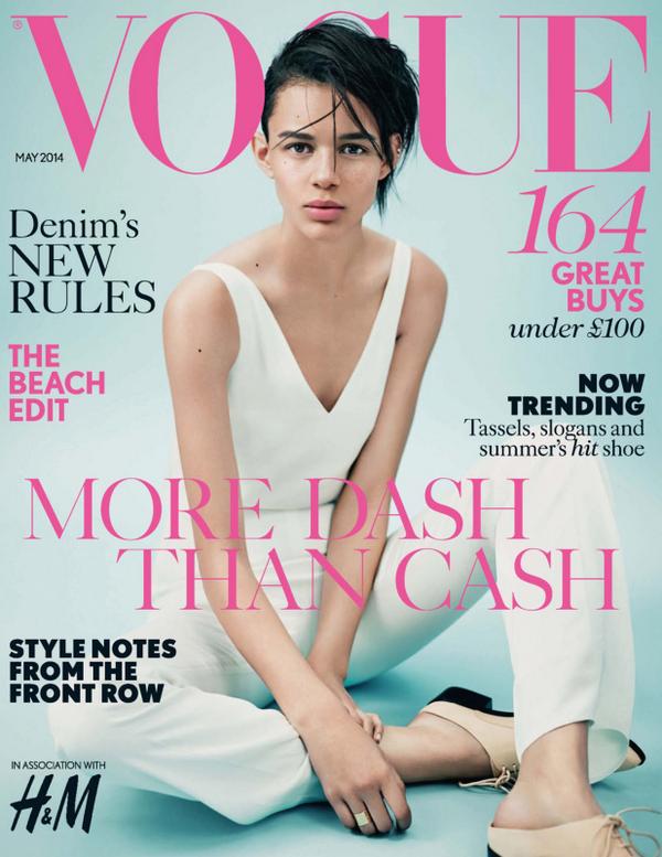Leona "Binx" Walton (American model, born in 1996) for Vogue UK May ...
