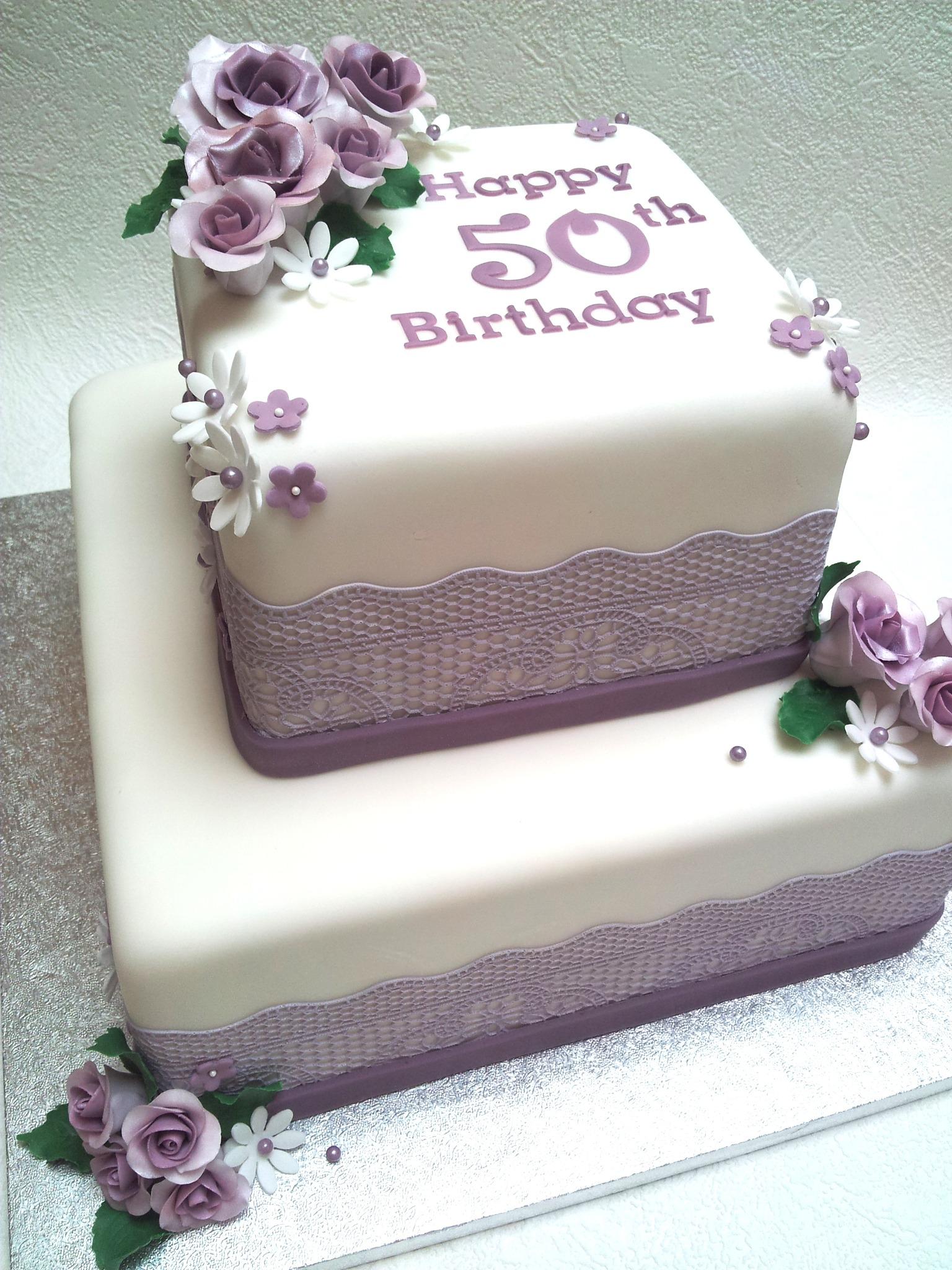 50th Birthday Cake Roses