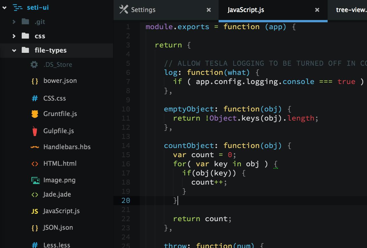 Addy Osmani on Twitter: "New favorite Atom theme: Seti UI & Seti syntax. Gorgeous colors & icons ...