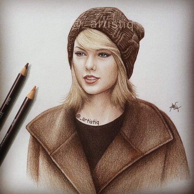 How To Draw Taylor Swift Step By Step With Pencil