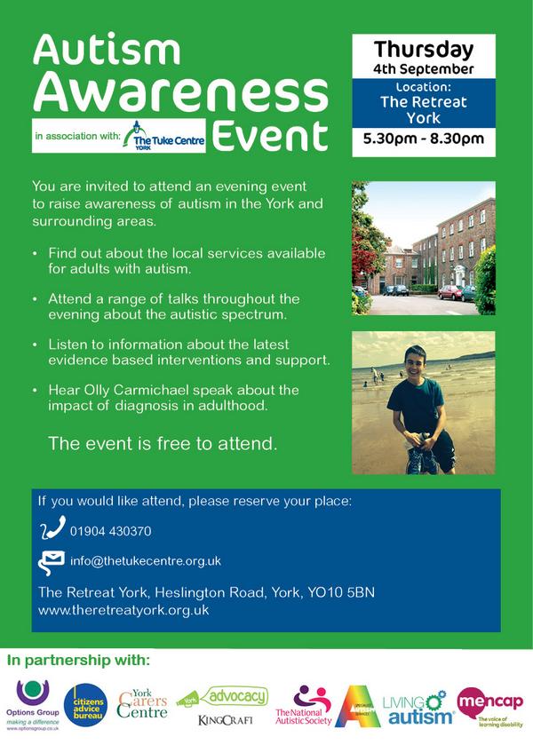 Past event – Autism Awareness Event, York | What's On Where