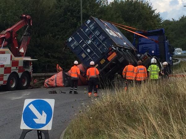 Junction of A31 and A331 reopened after HGV crash | London - ITV News