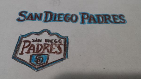 Hand-Drawn San Diego Padres Concept - Secondary Logo & Wordmark ...