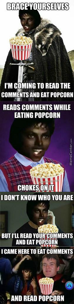Eating Popcorn Michael Jackson