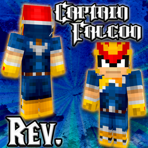 -=Captain Falcon=- 300 Sub Special! *With Skin Timelapse* Minecraft Skin